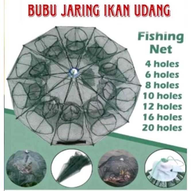 Jual Bubu Payung Jaring Pancing Ikan / Perangkap Ikan Bubu Jaring Pancing Ikan dan Udang Fishing ...