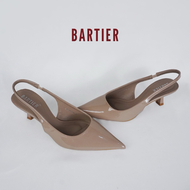 Jual BARTIER - SEPATU WANITA HAK 5 CM HEELS TALI POINTY HEELS GLOSSY ...