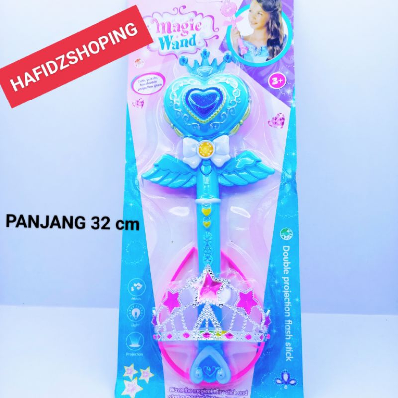 Jual TONGKAT PERI DAN SILAK MAHKOTA MAGIC WAND MENYALA UKURAN BESAR ...