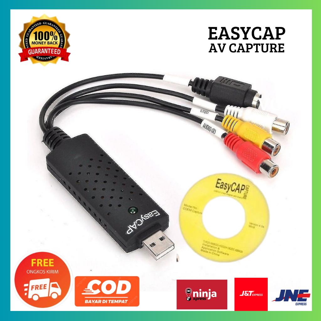 Jual EASYCAP EASY CAP EASYCAPTURE ALAT REKAM VIDEO AV CAPTURE VIDEO ...