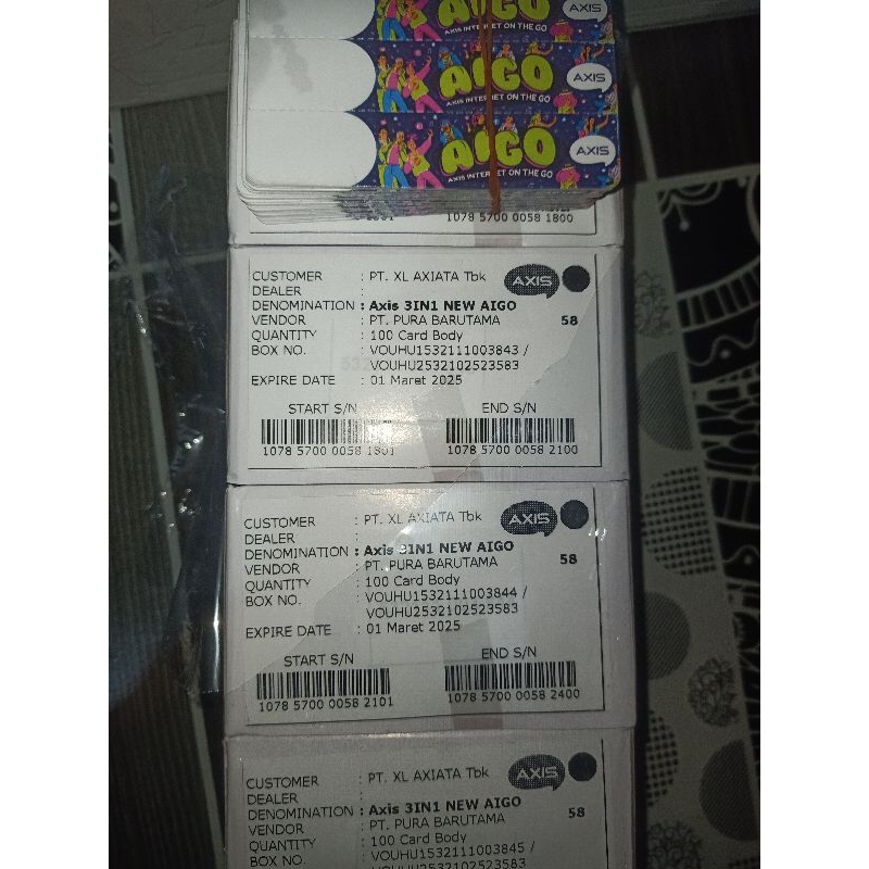 Jual vocher axis kosong Murah (300)PCS VOUCHER(Berlaku Secara NASIONAL ...