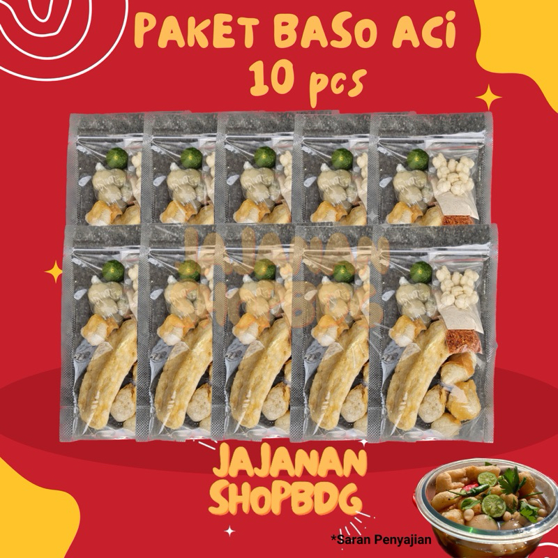 Jual Baso aci paket usaha / Baso aci isi 10pcs / baso aci instan / baci ...