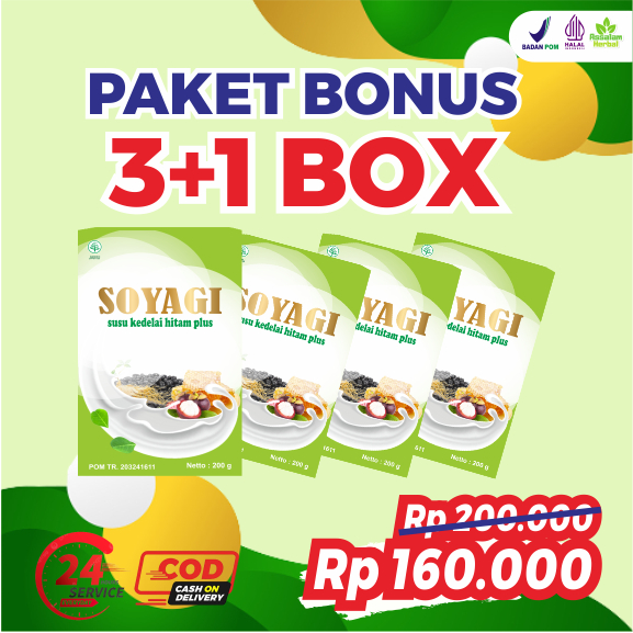 Jual PAKET BONUS SOYAGI Susu Kedelai Rendah Kalori Lemak Diet Efektif Seimbang | Shopee Indonesia