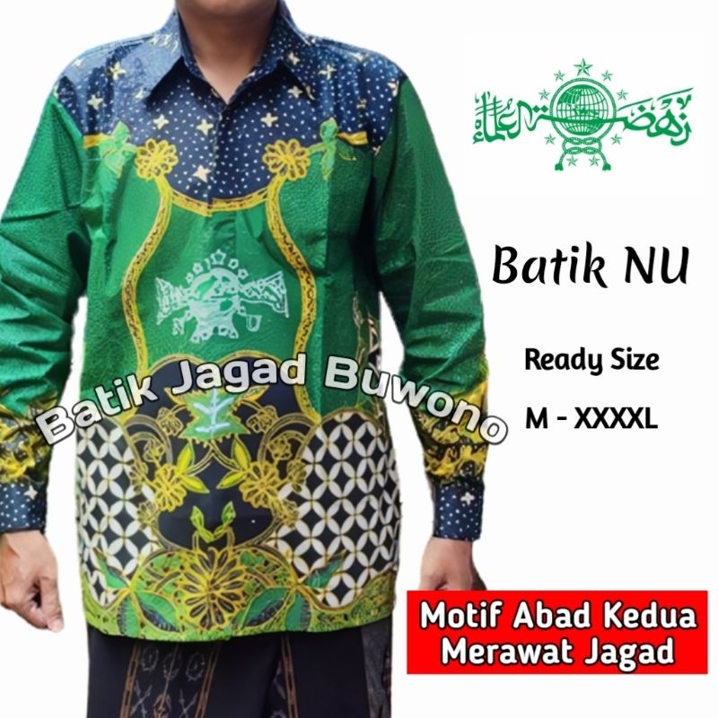 Jual Kemeja Batik NU Halus Premium Motif Terbaru Tali Jagat / Wayangan ...