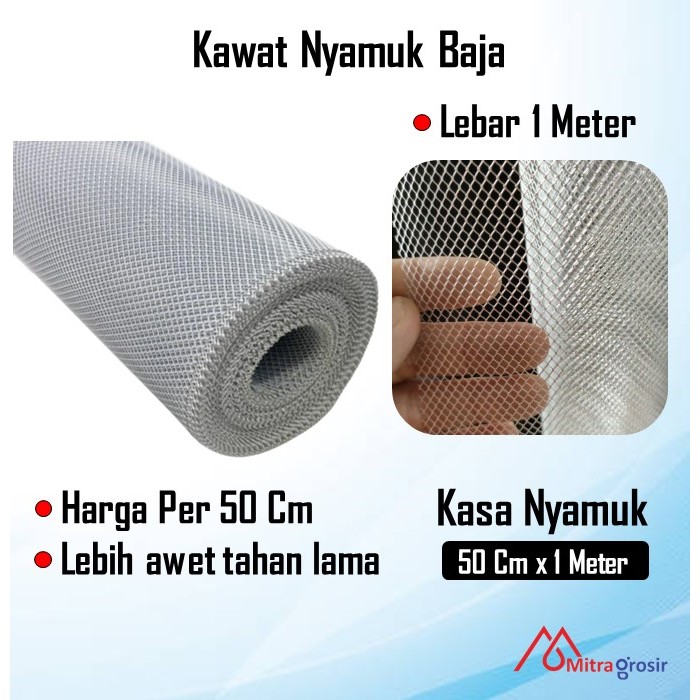Jual Kasa Nyamuk / Kawat Nyamuk Penghalang Nyamuk Jaring Baja Ventilasi ...