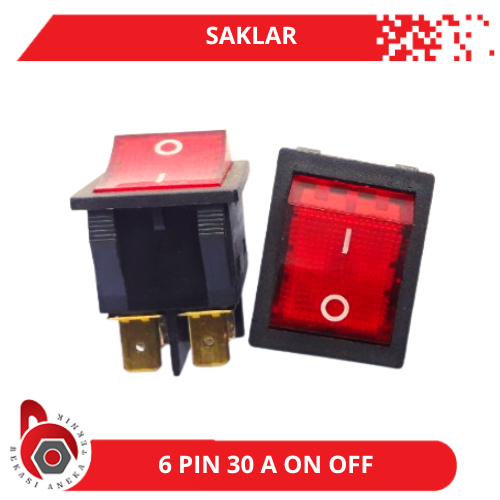 Jual SAKLAR 6 PIN 30 A SWITCH ON OFF TRAVO LAS INVERTER | Shopee Indonesia