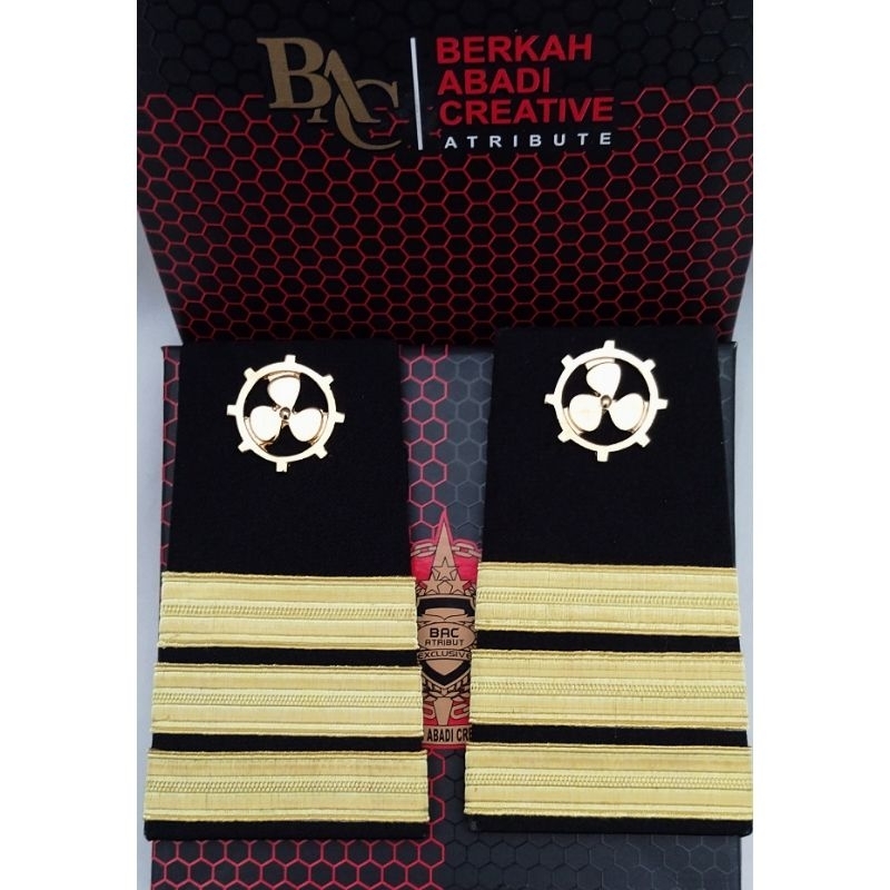 Jual Pangkat Pdh Pelmi/Pelayaran Balok Tiga kuning Exclusive | Shopee ...