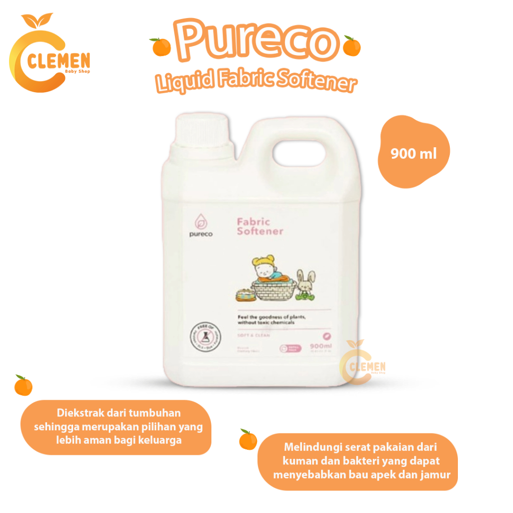 Jual Pureco Liquid Fabric Softener (Pewangi Pelembut Pakaian Bayi ...