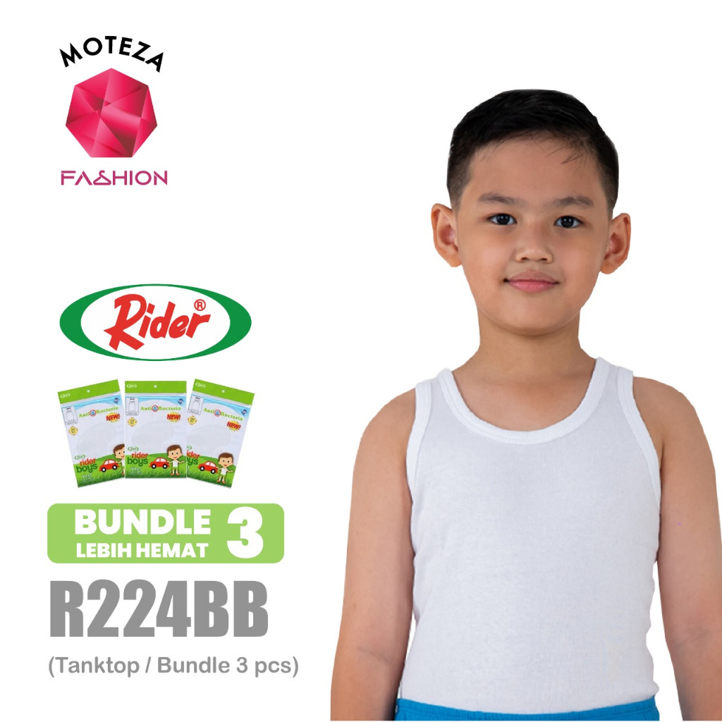 Jual Isi 3 Rider Boys R 224 BB - Kaos Dalam Singlet Anak Laki Katun | Shopee Indonesia