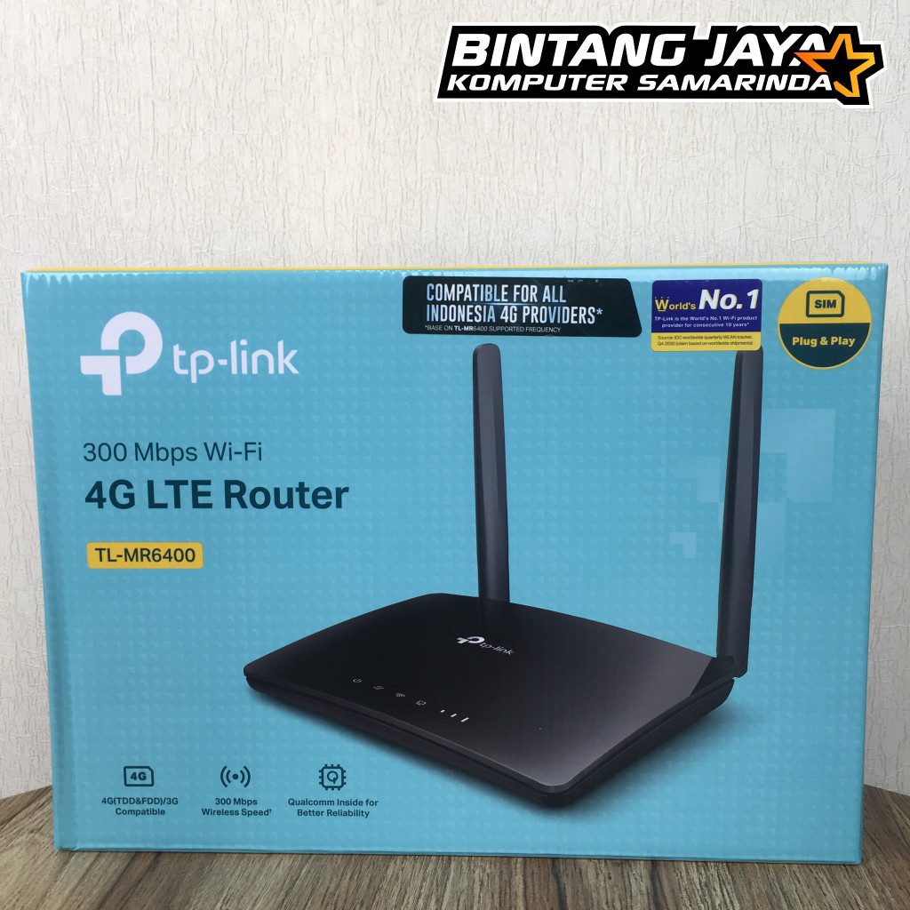 Jual TP-Link TL-MR6400 300 Mbps Wireless N 4G LTE Router | Shopee Indonesia