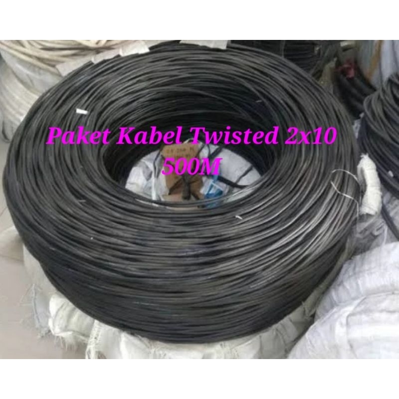 Jual Kabel Twisted POLOS tanpa merk 2x10 paket 500M. cable SR. cable ...