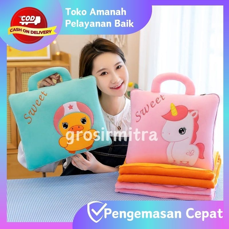 Jual Balmut Bantal Selimut Anak Dewasa Set 2 in 1 Multifungsi Selimut ...