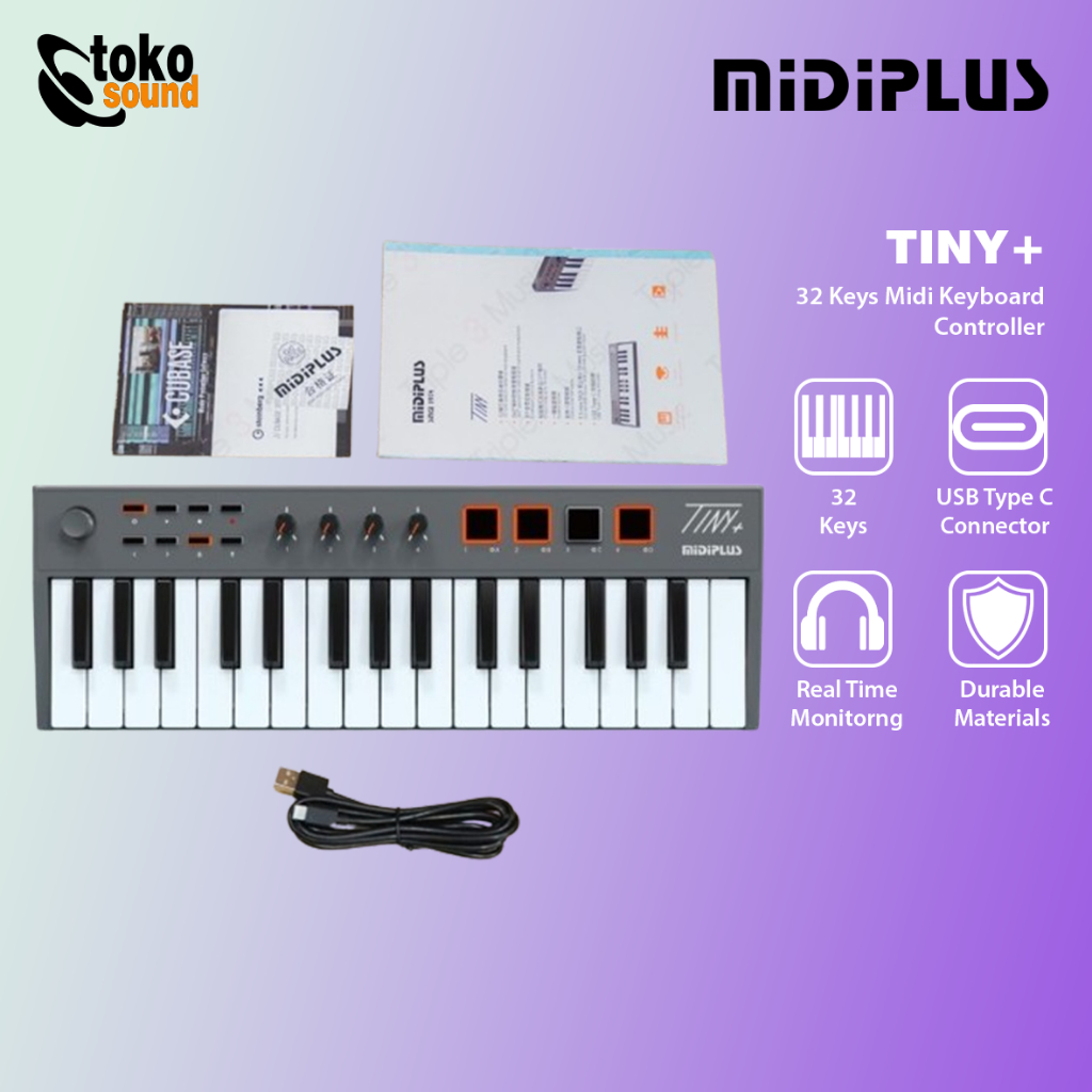 Jual MIDIPLUS TINY+ Tiny Plus - 32 Keys Keyboard Mini Midi Controller | Shopee Indonesia