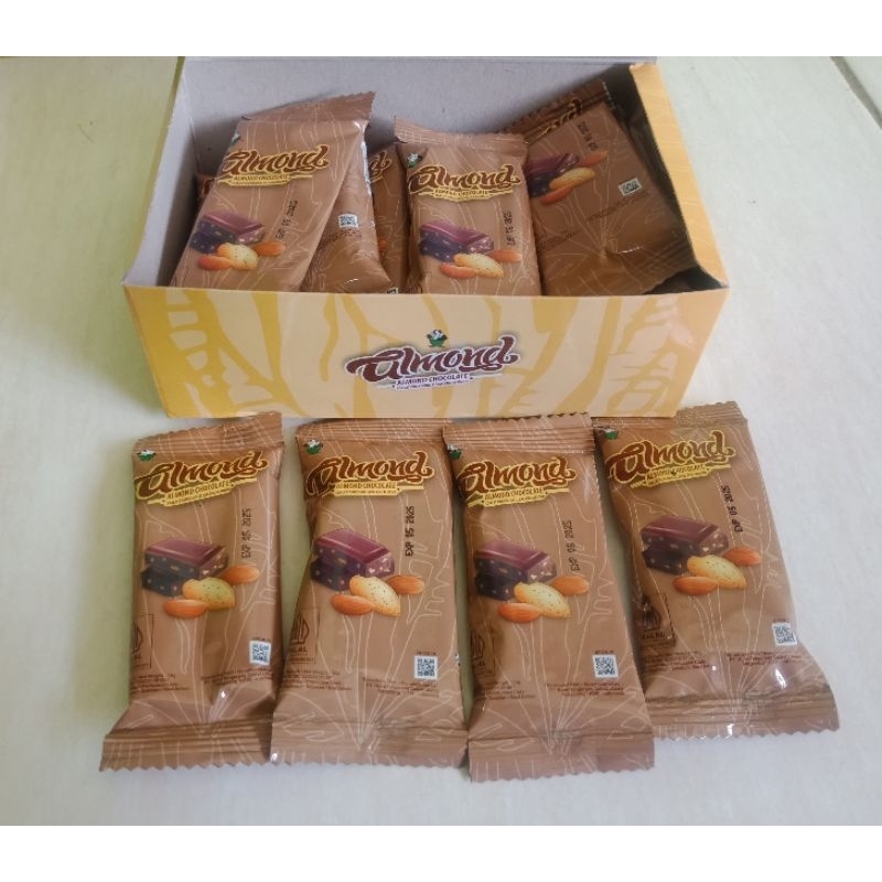 Jual Chocolate Almond Tobelo 1 pak isi 20 pcs X 10 Gram | Shopee Indonesia