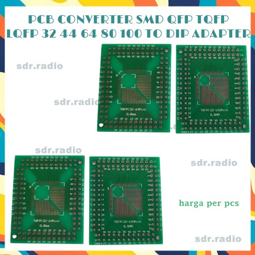 Jual 1 PCS PCB CONVERTER SMD QFP TQFP LQFP 32 44 64 80 100 TO DIP ADAPTER | Shopee Indonesia