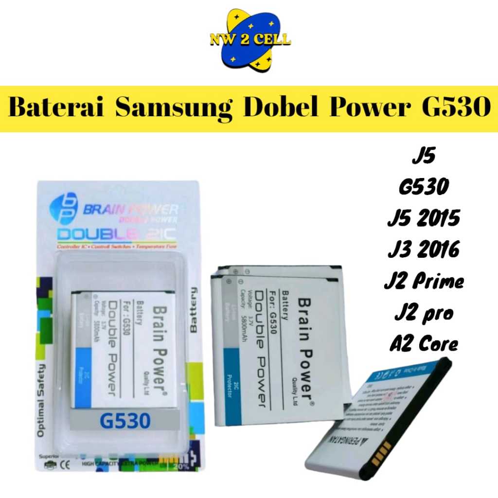 Jual Batre baterai batteri Samsung Dobel power G530 J5 2015 J3 2016 J2 ...