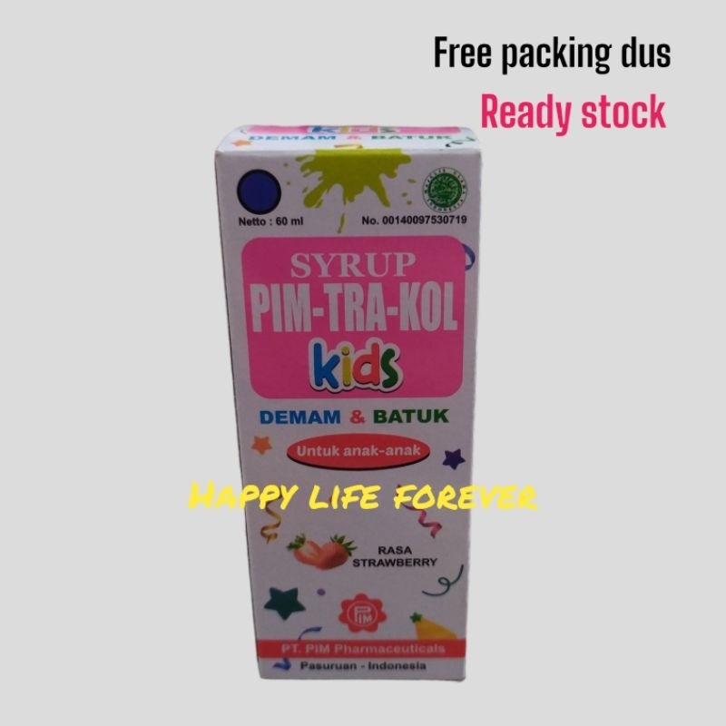 Jual Pimtrakol Syrup Kids - Demam & Batuk untuk anak - anak - Rasa ...