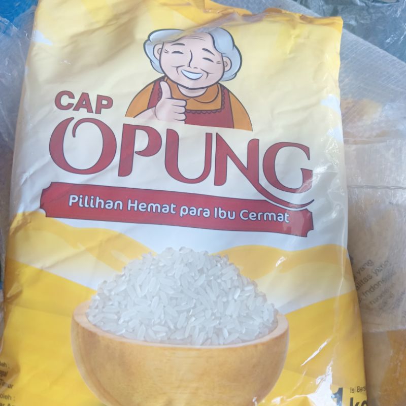 Jual Beras Cap Opung kemasan 1 kg | Shopee Indonesia