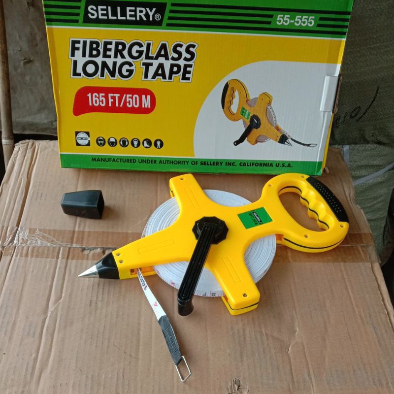 Jual Meteran Tancap 50 Meter Meteran Fiber 165FT/50M Meteran 50M Long ...