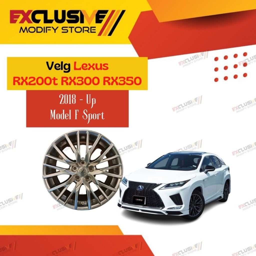 Jual LEXUS RX200t RX300 RX350 2023+ RODA VELG MODEL F SPORT STYLE R20 ...