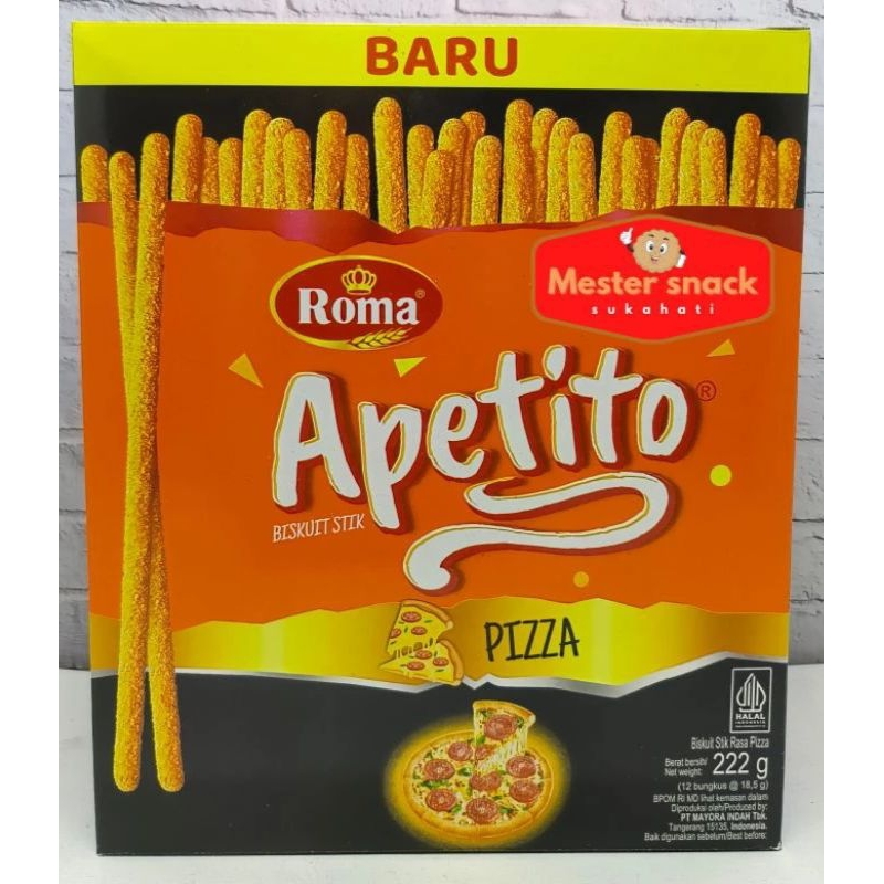 Jual Roma Apetito Pizza Biskuit Stik isi 10pcs | Shopee Indonesia