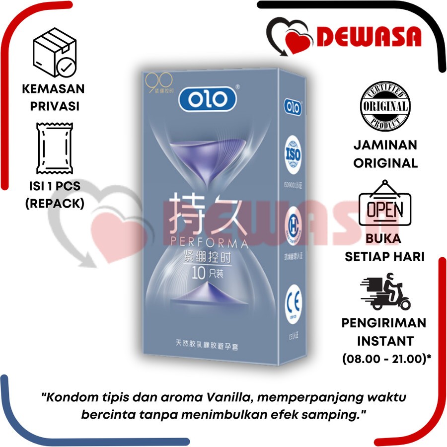 Jual OLO Kondom 001 Performa Tight Blue - 1 Pcs (REPACK) | Shopee Indonesia