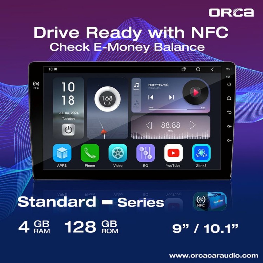 Jual Head Unit Android ORCA STANDARD NFC 9 INCH dan 10 INCH terbaru produck thn 2023 Support K ...