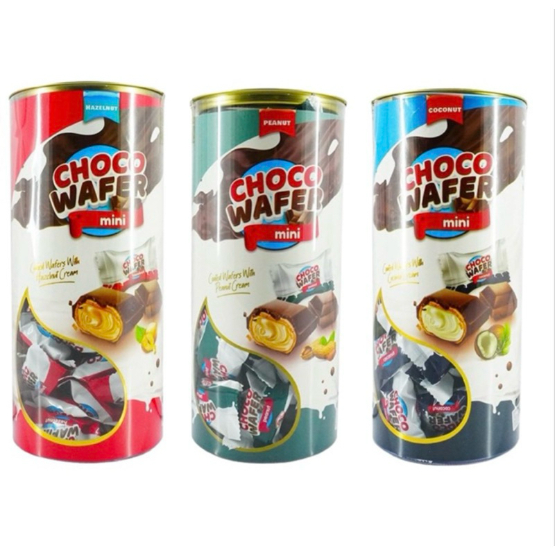 Jual ANL Choco Wafer Mini 400g (Jar) Wafer Salut Coklat Isi Krim Coklat ...