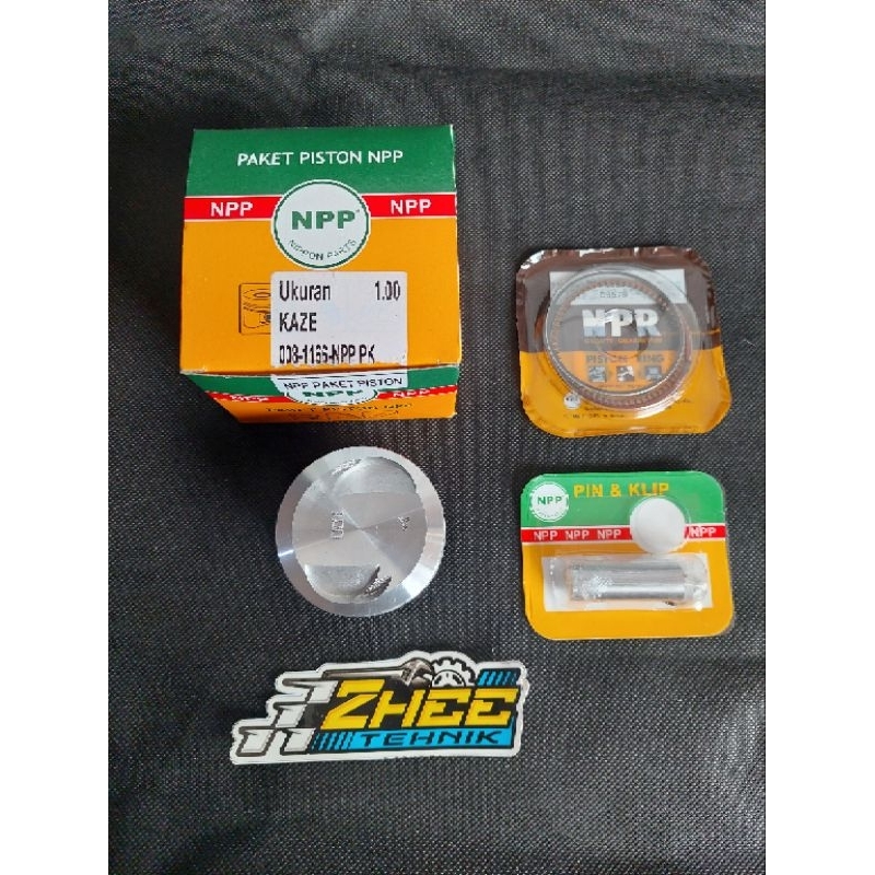 Jual Piston Kit Ring Seher KAZE NPP Custom.PNP Supra 125 Kirana 125 ...