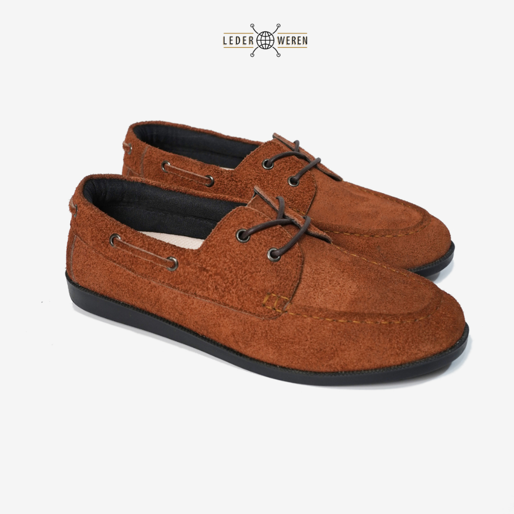 Jual Lederweren Leder Loafer 5 Suede Brown Sepatu Loafers Pria Sepatu ...