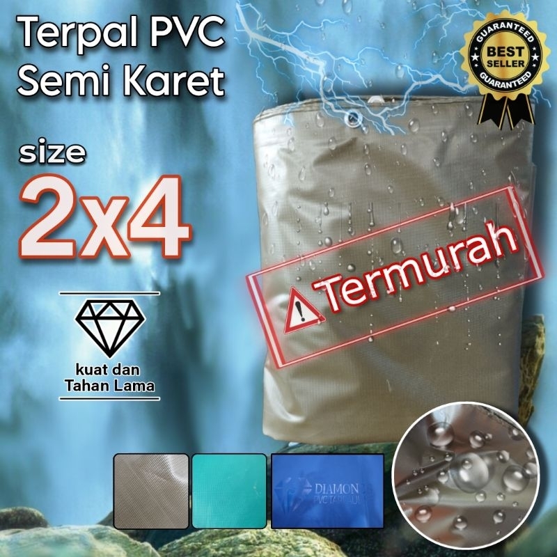 Jual Terpal PVC Semi Karet ukuran 2x4 tebal lebih murah awet dan tahan ...