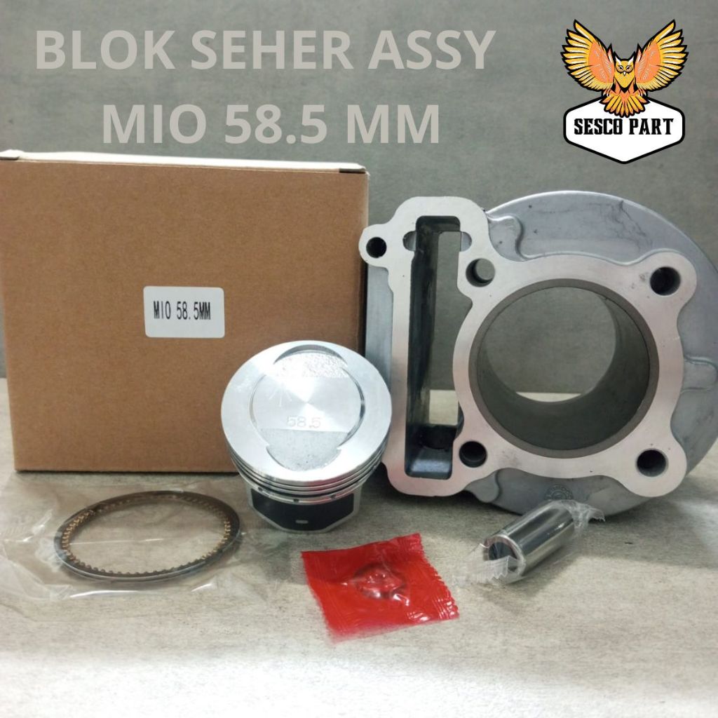 Jual BLOK SEHER ASSY MIO RACING 58.5 150 CC BORE UP MIO GARNIS SPORTY ...