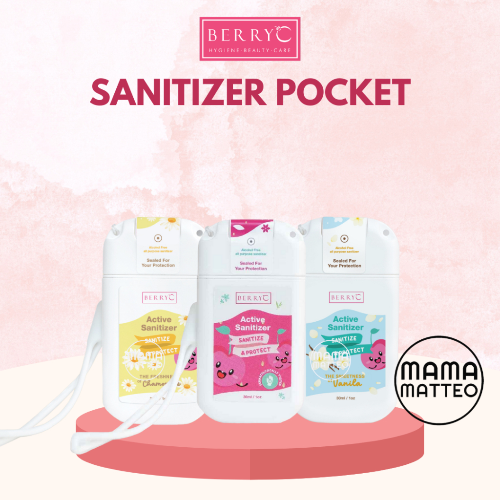 Jual BerryC Pocket Sanitizer Spray Mini 30ml Varian Original Chamomile ...