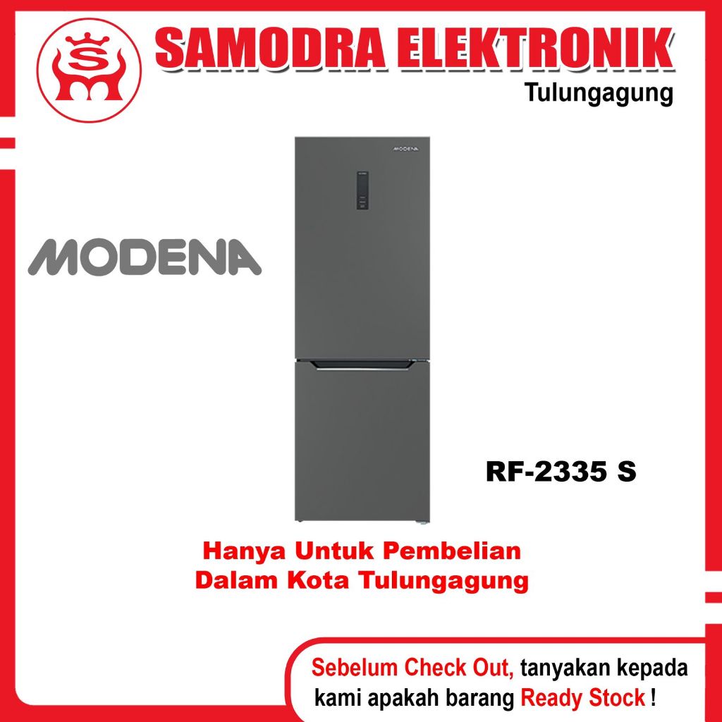 Jual Kulkas MODENA RF-2335 S | Kulkas 2 Pintu Modena Freezer Bawah ...