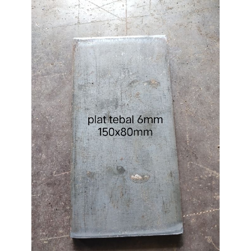 Jual plat besi tebal 6mm 150x80mm Ready!! | Shopee Indonesia