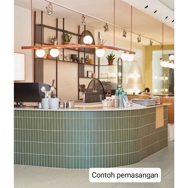 Jual Mosaik Keramik Lantai/ Dinding/ Backsplash motif stripes/ Garis ...