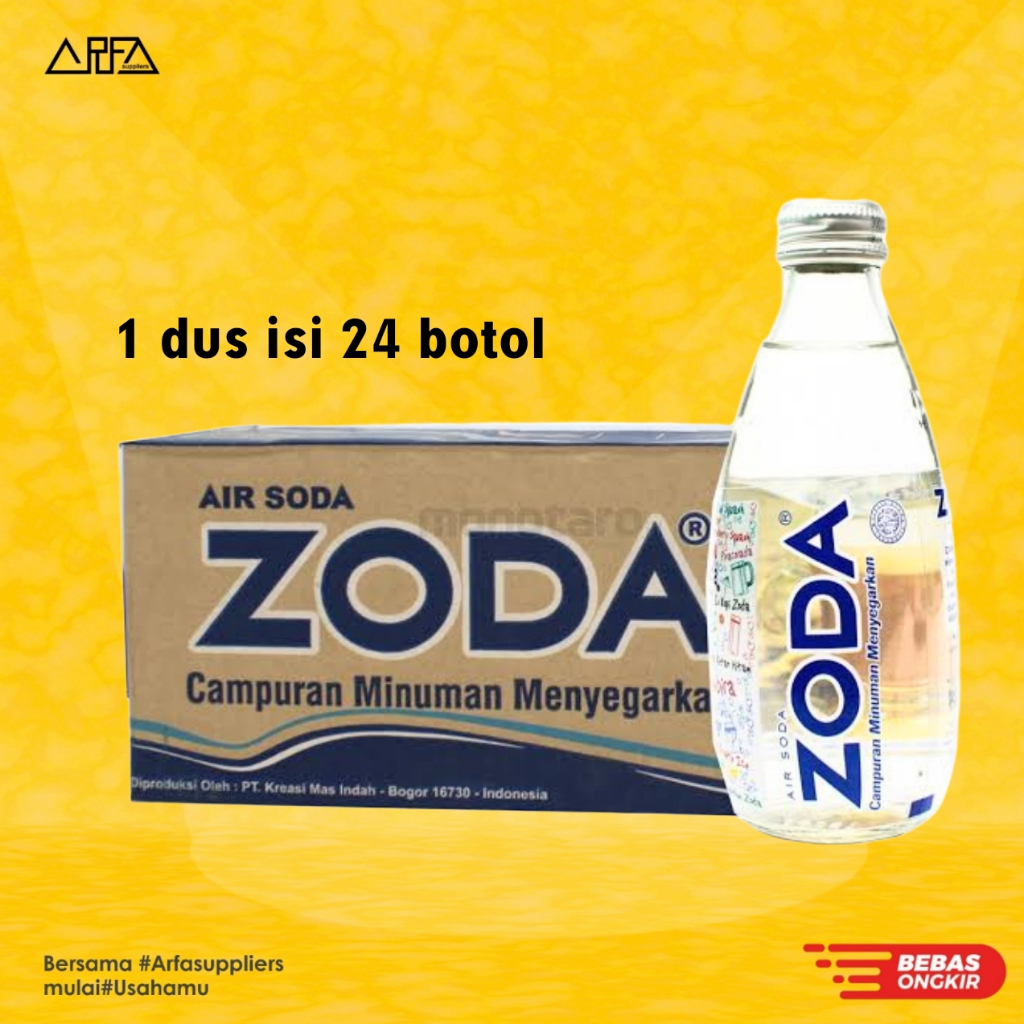 Jual Zoda Air Soda Tawar 250ml isi 24 botol | Shopee Indonesia