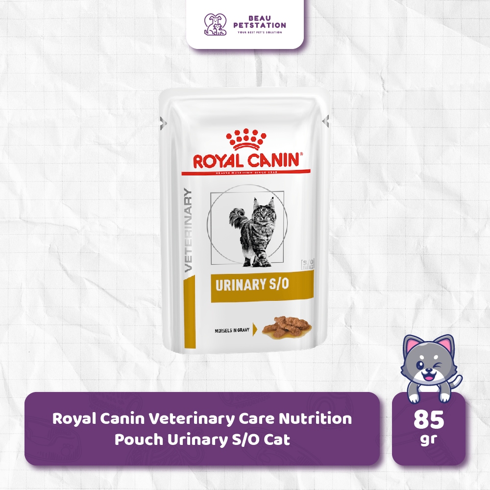 Jual Royal Canin Veterinary Care Nutrition Pouch Urinary S/O Cat 85 gr ...