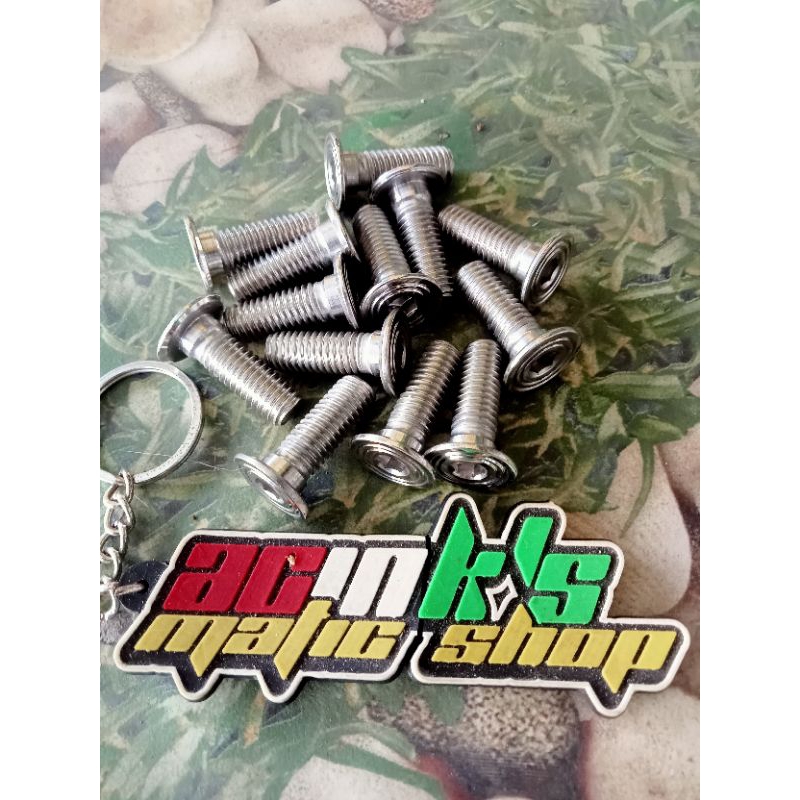 Jual BAUT SLIM M8×20 DRAT 12 PANJANG 2CM STAINLESS (1BAUT) | Shopee Indonesia