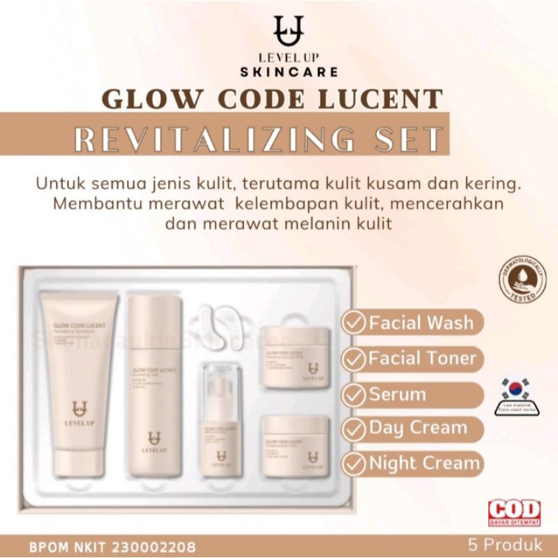 Jual LEVEL UP SS Skin | Glow Code Lucent | Level Up Skincare | Shopee ...
