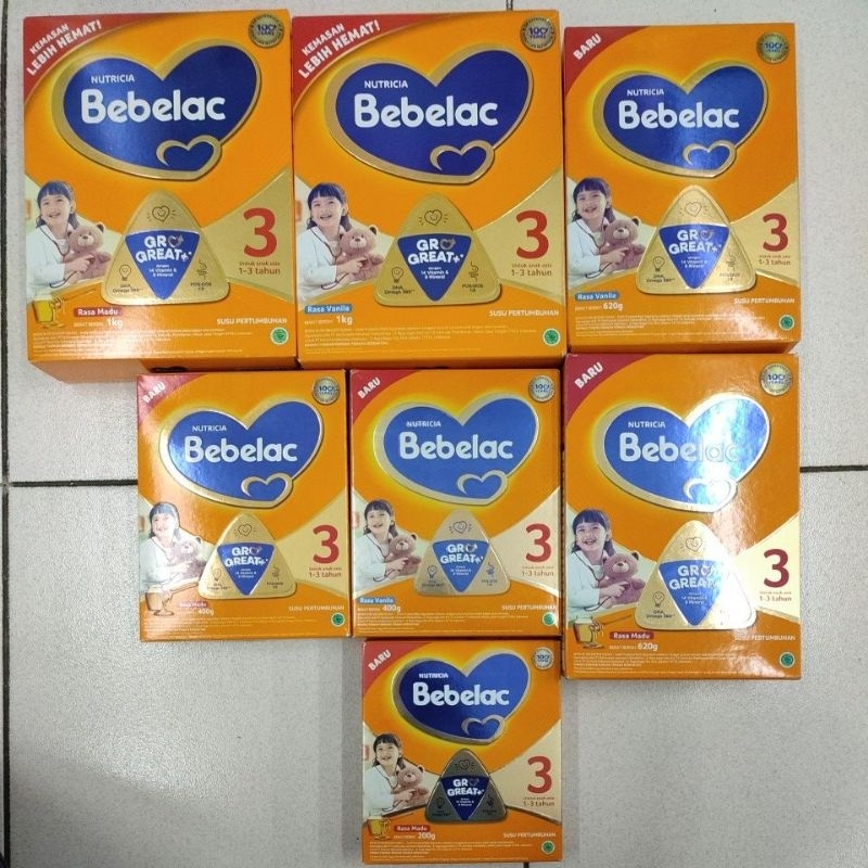 Jual BEBELAC 3 (Usia 1-3 Tahun) UKURAN 200gr 400gr 620gr 1Kg | Shopee ...