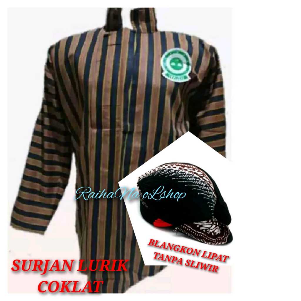 Jual BAJU JAWA COWO / LAKI | SURJAN LURIK + BLANGKON LIPAT TANPA SLIWIR | SETELAN PAKAIAN ...