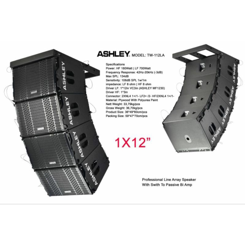 Jual Ashley line array pasif TW112LA | Shopee Indonesia