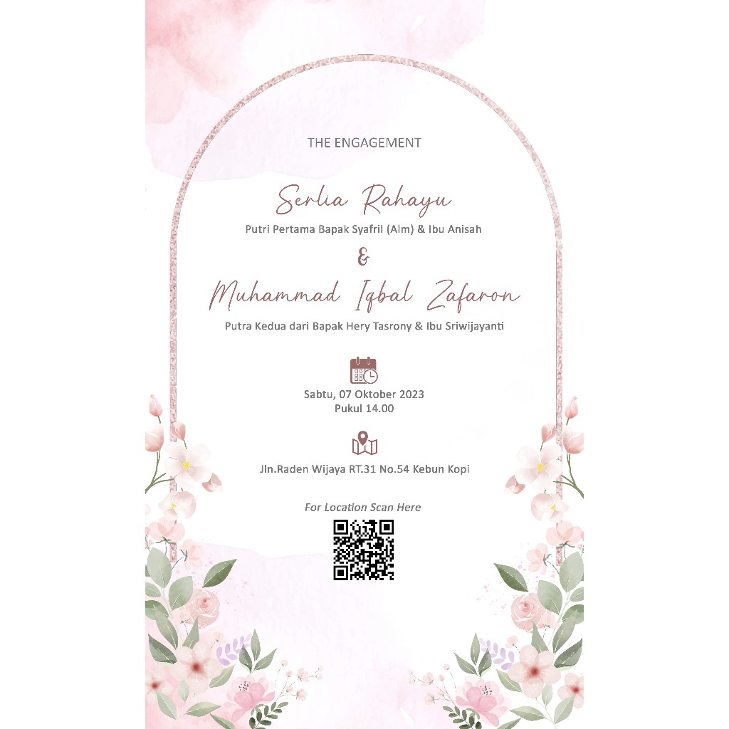 Jual UNDANGAN ENGAGEMENT / LAMARAN DIGITAL JPG (GAMBAR) | Shopee Indonesia