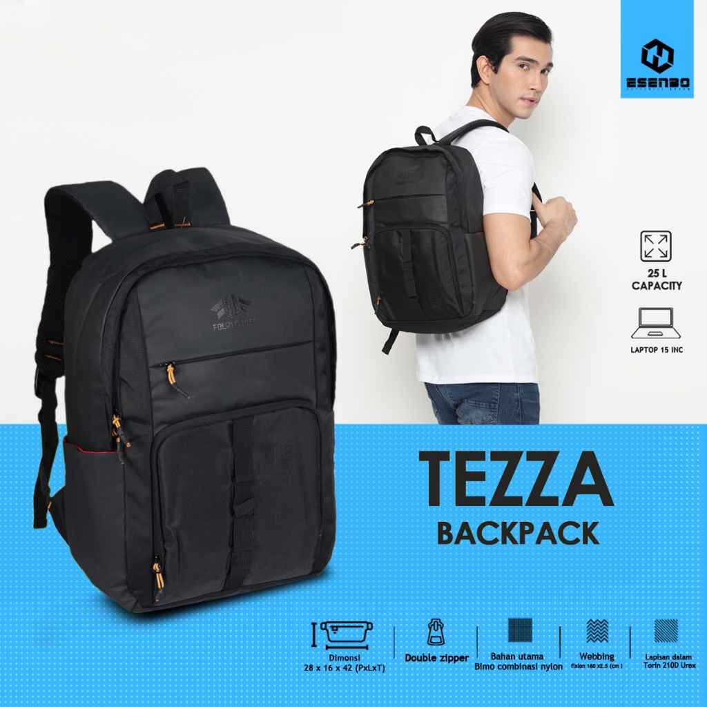 Jual Tas Ransel Pria FOURTYFOUR TEZZA - Tas Backpack Premium | Shopee ...