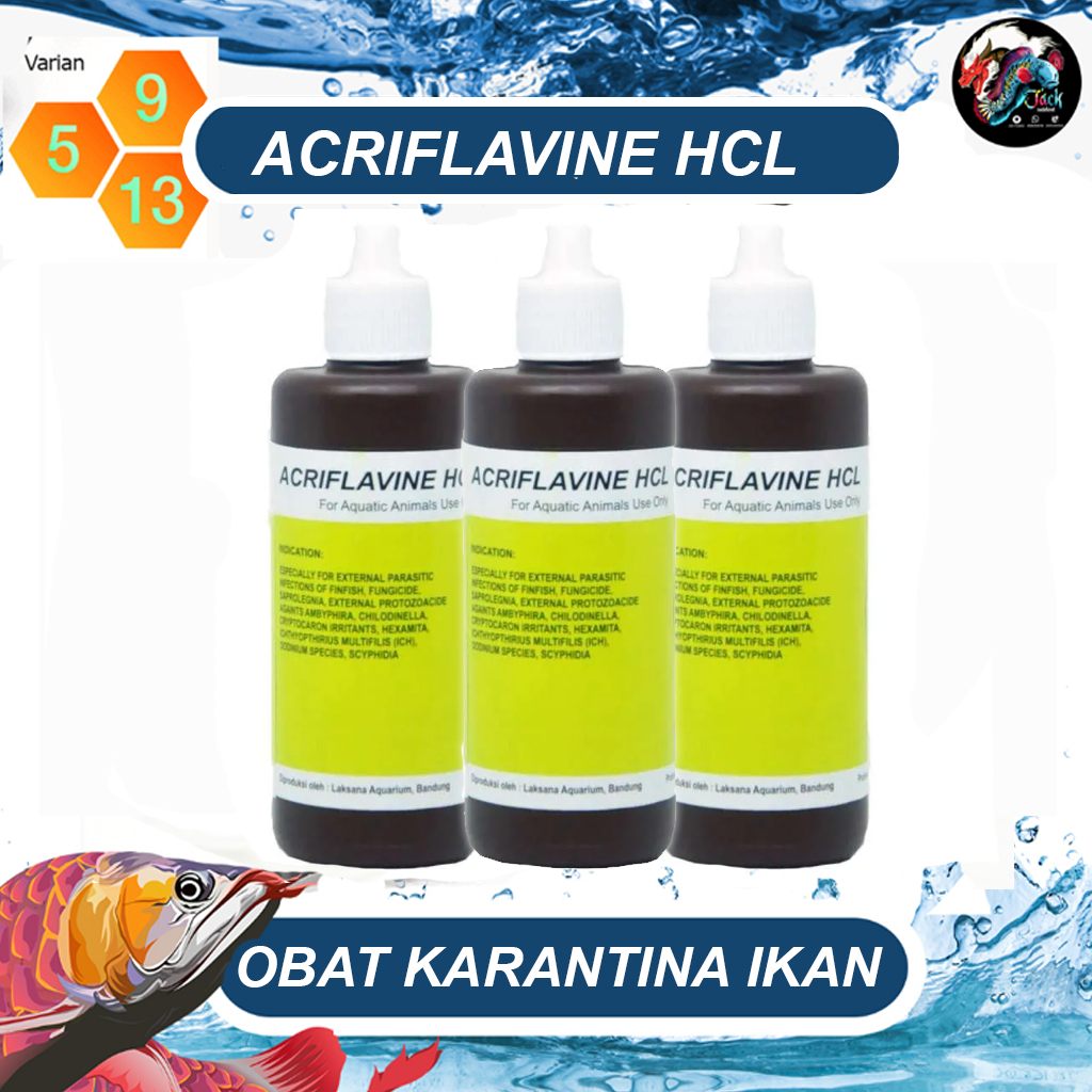 Jual ACRIFLAVINE HCL 100ML OBAT KUNING ANTISEPTIK JAMUR ANTISEPTIC ...
