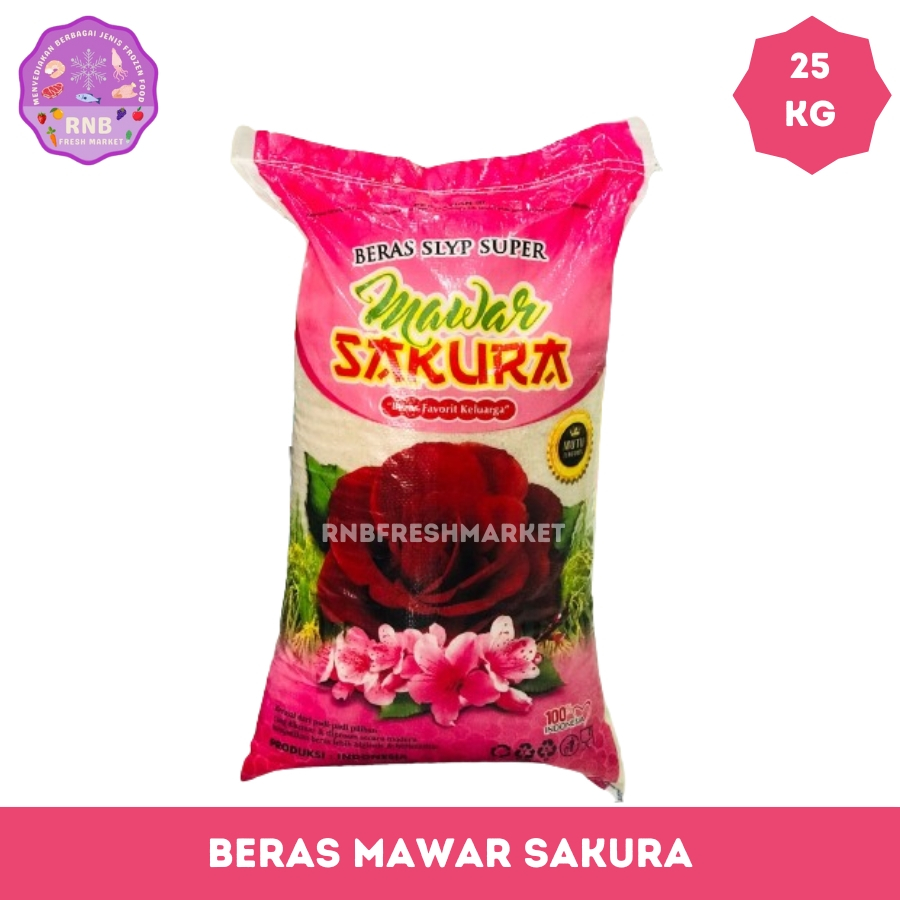 Jual Beras Mawar Sakura Netto 25 Kg | Shopee Indonesia