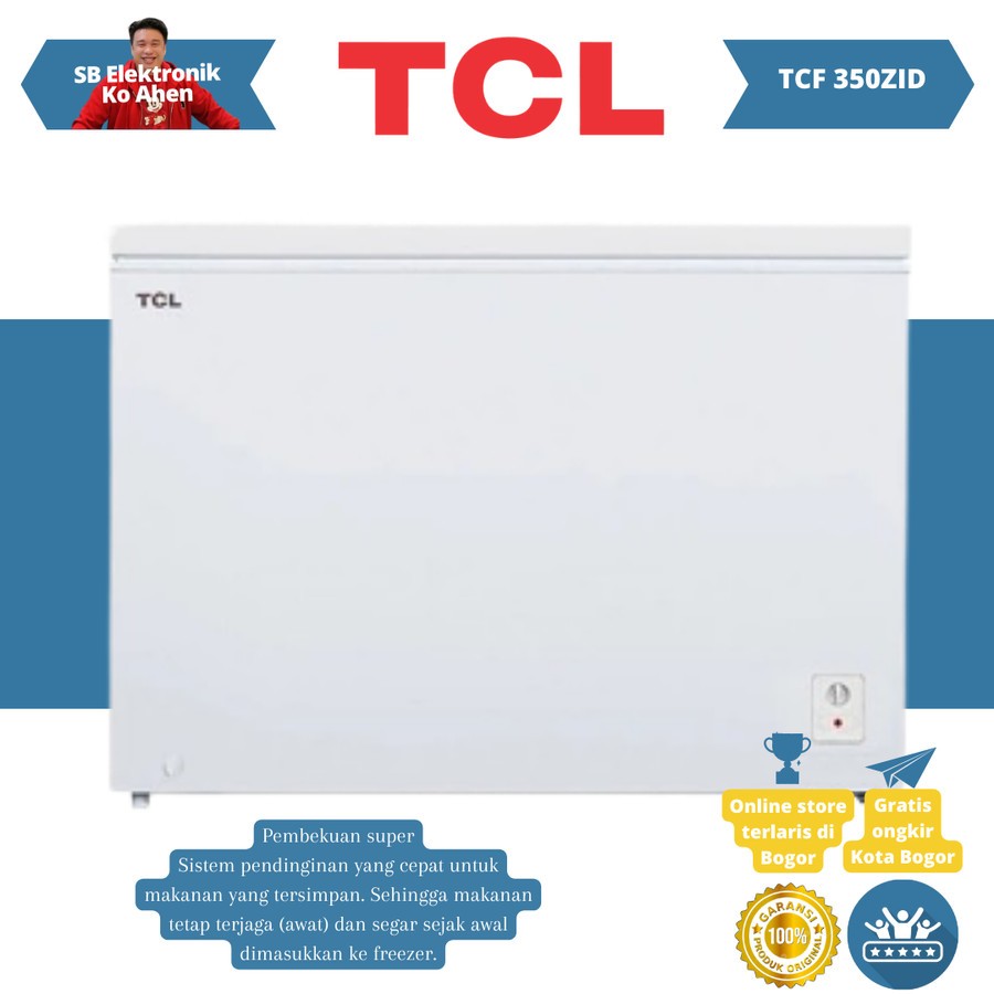 Jual FREEZER BOX TCL TCF 350ZID Freezer Pembeku 350 Liter | Shopee ...