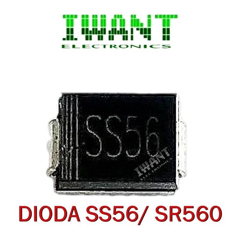 Jual DIODA SS56 DIODA SR560 SS56/SR560 DIODA SMD SS56 60V 5A | Shopee ...