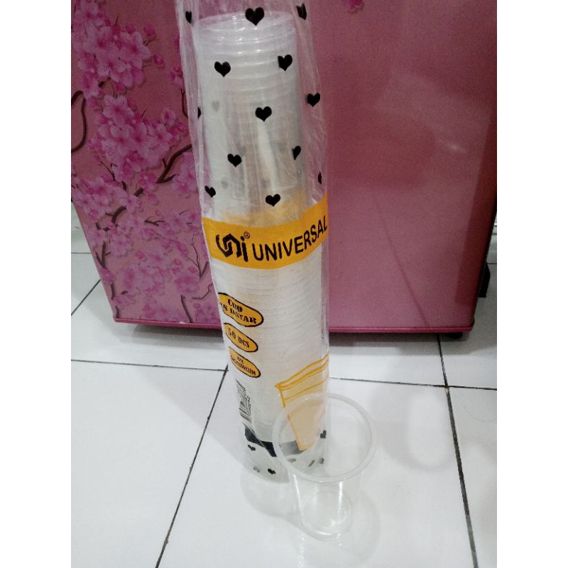 Jual Gelas Plastik Cup Pp 18 Oz DATAR 7 Gram( UNIVERSAL),8 Gram(Mcup) isi 1 roll 50 pcs | Shopee ...